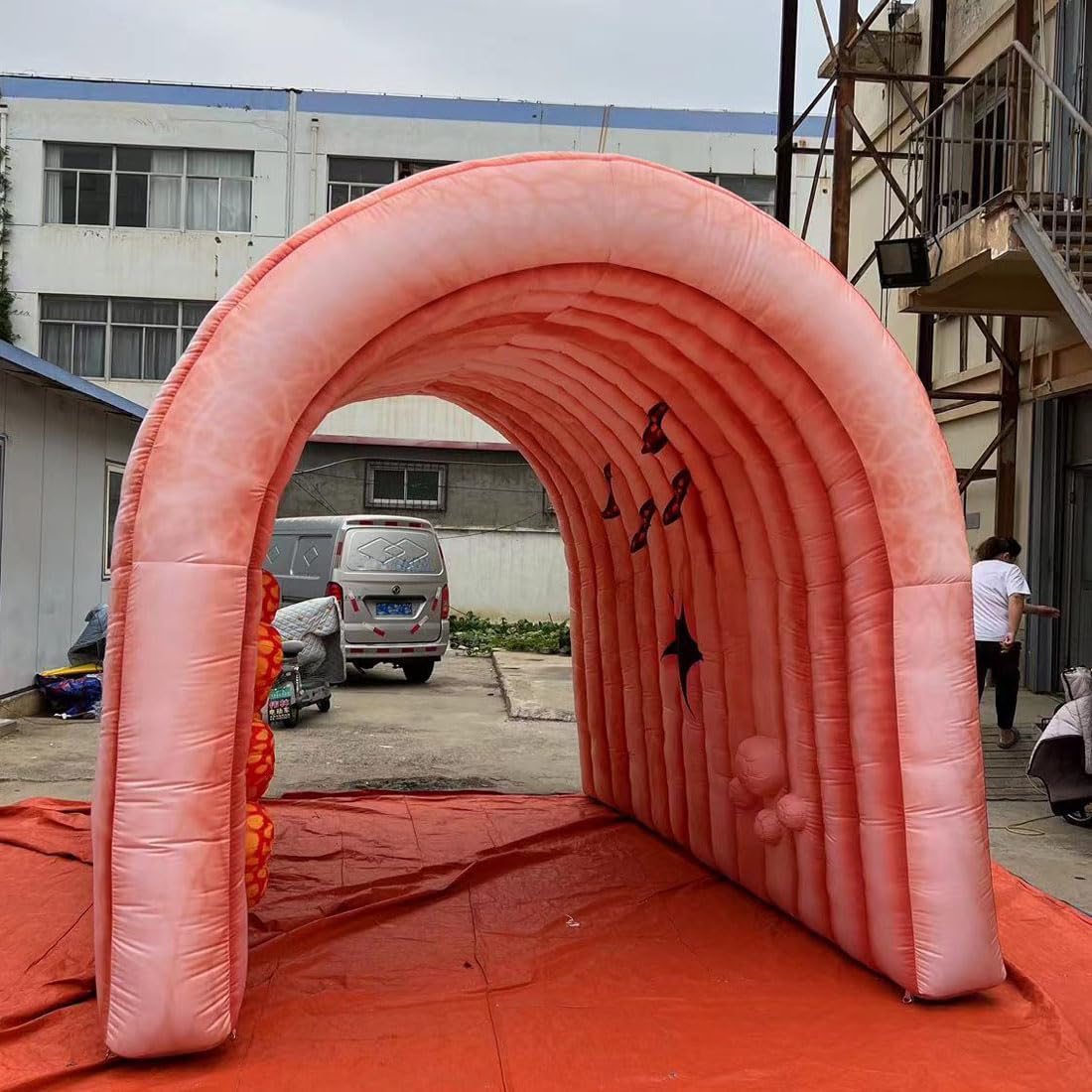 Snapklik.com : Vinfgoes Outdoor Inflatable Human Colon Model Replica Tunnel