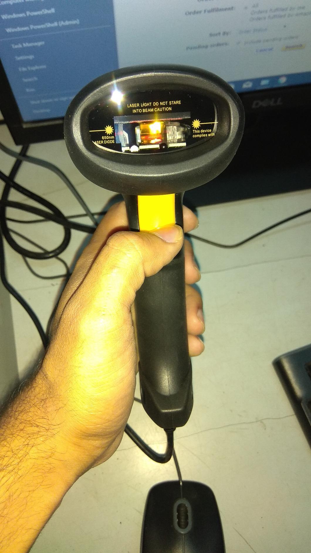 Syga Wireless Barcode Scanner 10 Meter Wireless Range With Storage ...