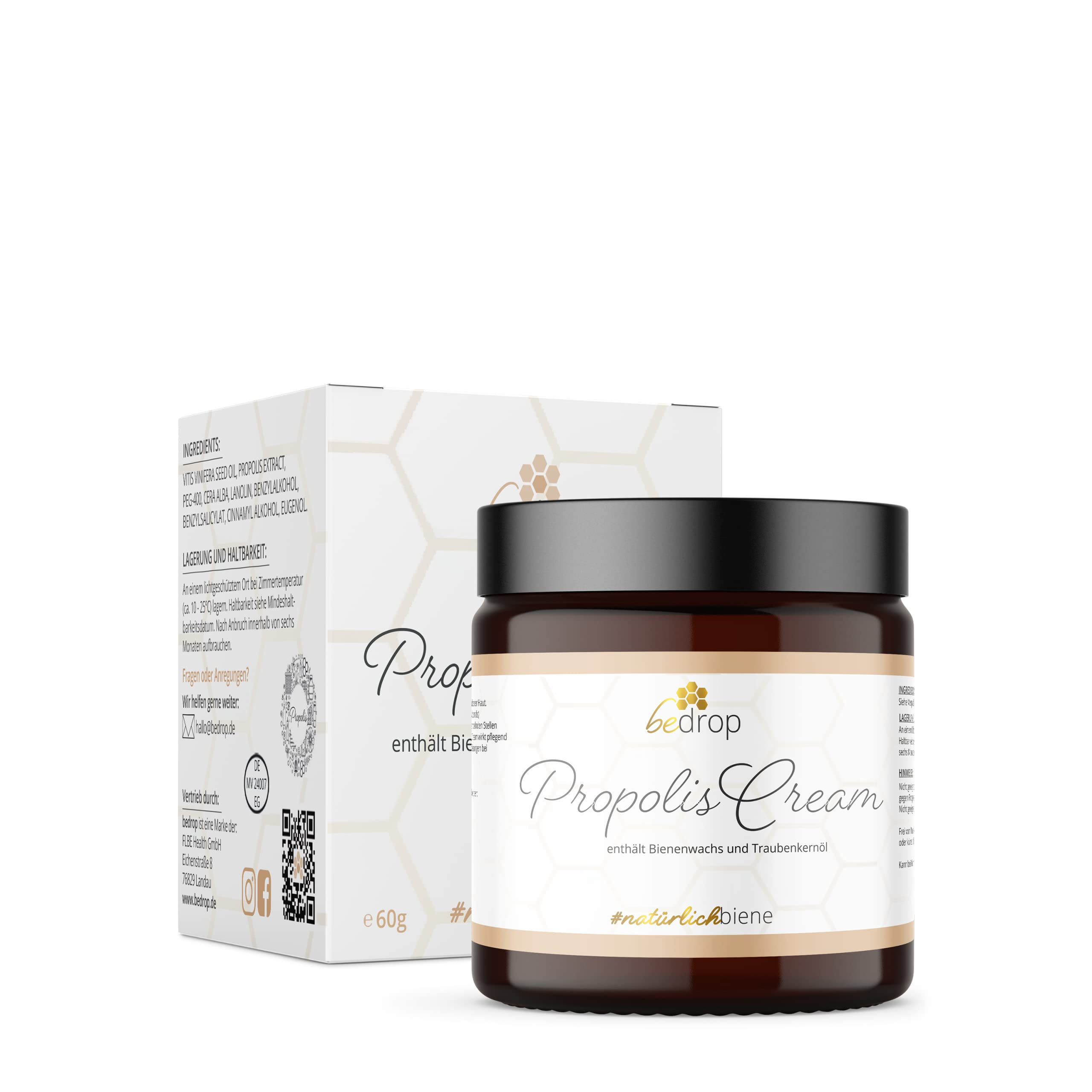 bedrop Propolis Cream bei Akne, Neurodermitis (hochdosierte Salbe ...