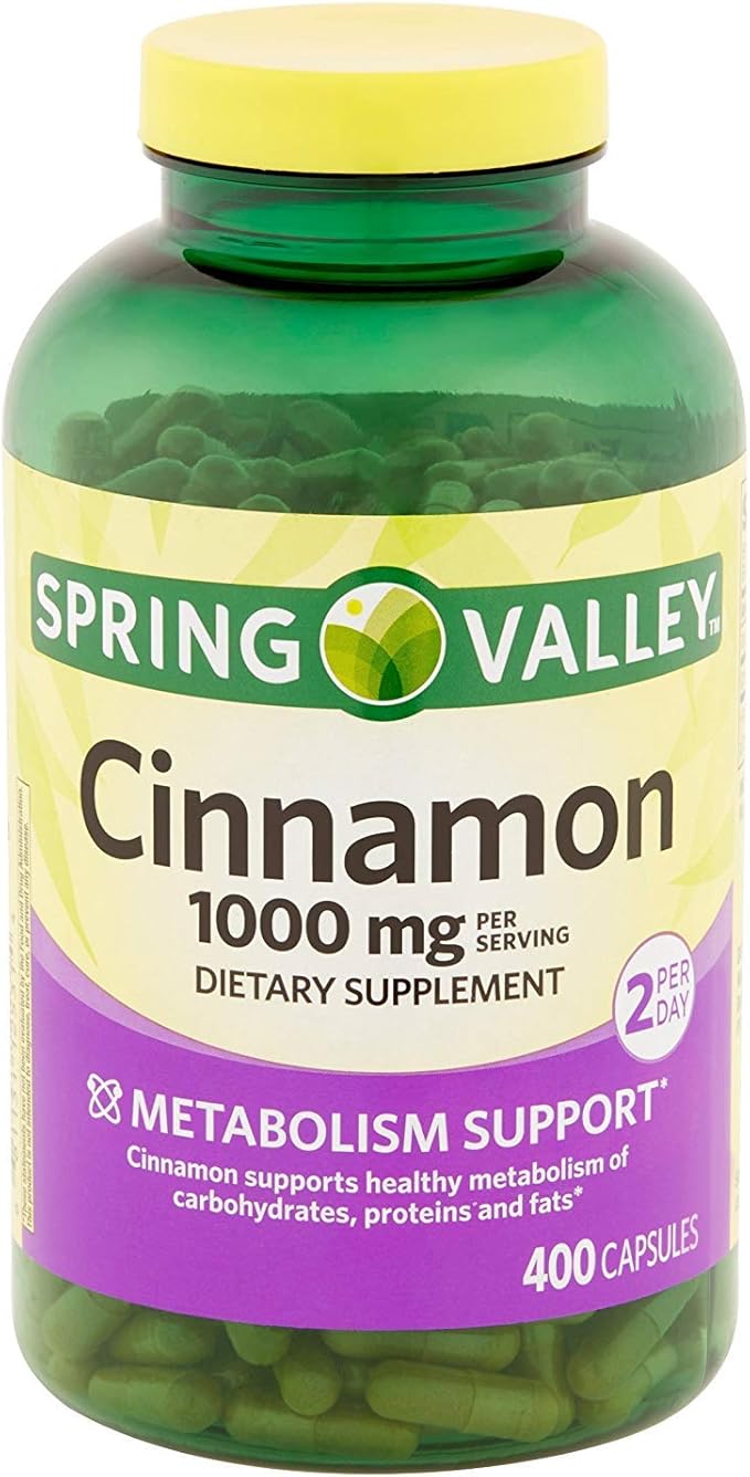 Amazon.com: Spring Valley Cinnamon 1000 Mg 400 Capsules : Health ...