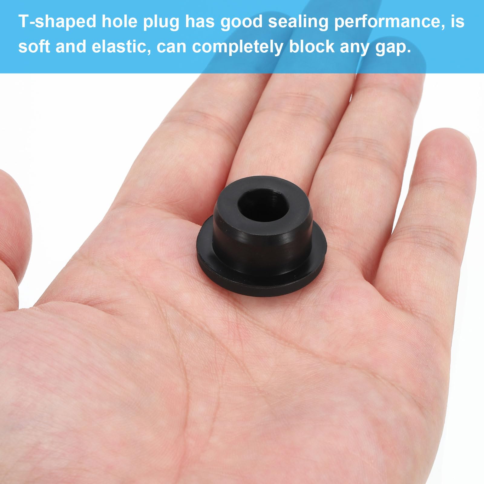 PATIKIL 19.5mm Diameter Rubber Hole Plugs, 12 Pcs Silicone Rubber Round ...