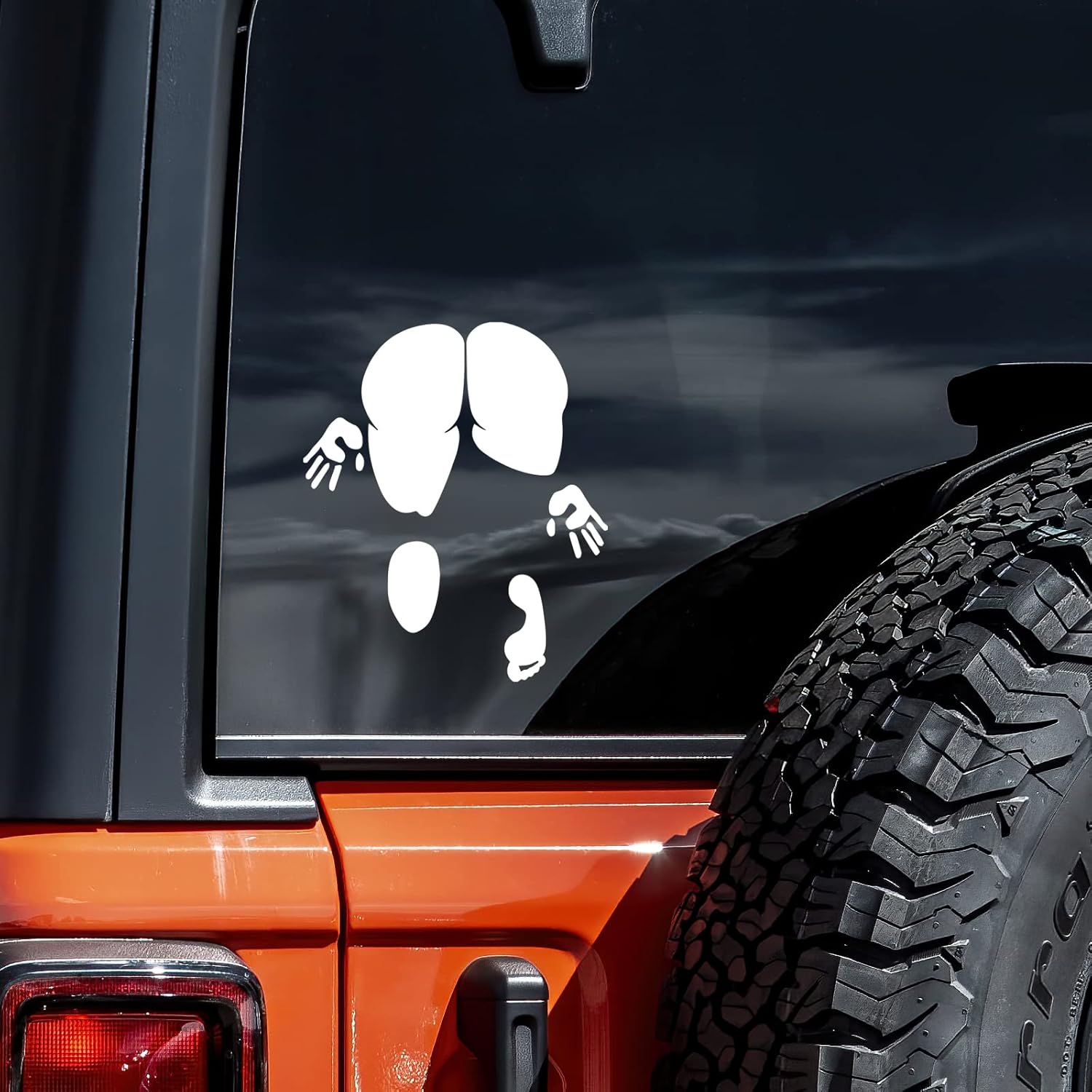 Amazon.com: Booty On Glass Funny Decal Vinyl Sticker Auto Car Truck ...