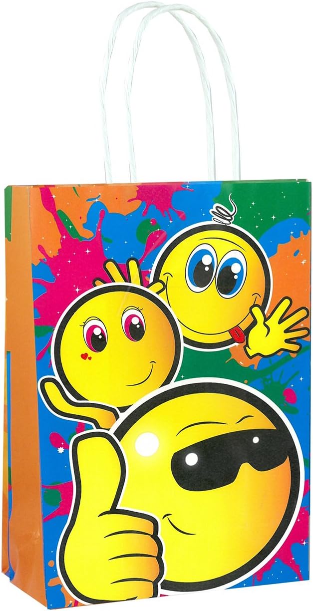 Smiley Lot de 12 pochettes cadeaux pour anniversaire d'enfant Motif ...