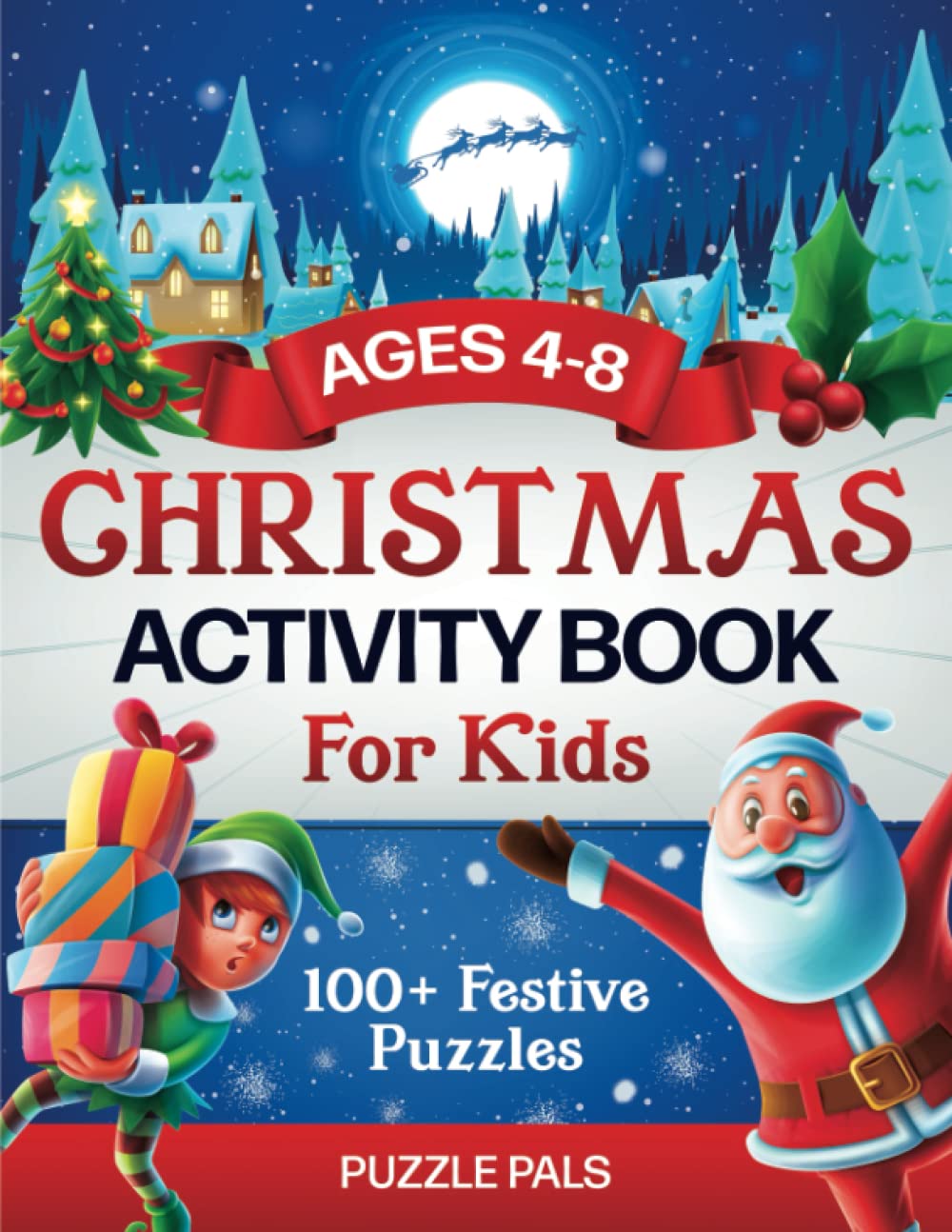 Christmas Activity Book For Kids: 100+ Festive Color By Numbers ...