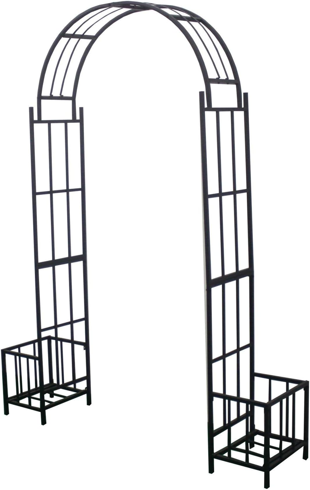 Amazon.com : Better Garden Steel Garden Arch, 7'2" High x 6'6" Wide ...