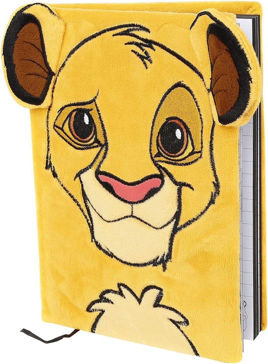 Disney The Lion King (Simba) Furry A5 Premium Notebook, yellow : Amazon ...