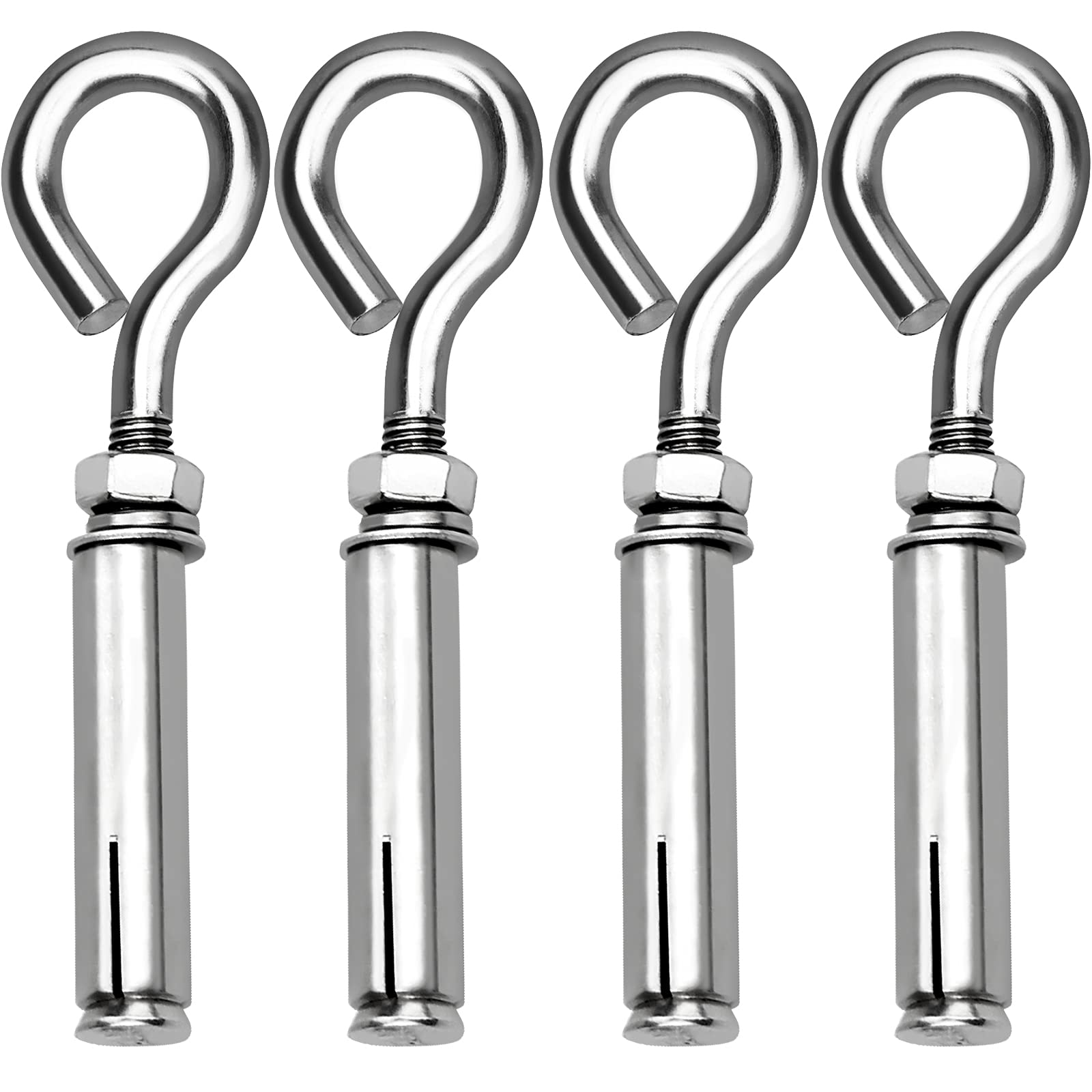 Buy LUOCAI 4 Pack M6 Expansion Eye Bolts Expansion Anchor Bolts 304 ...