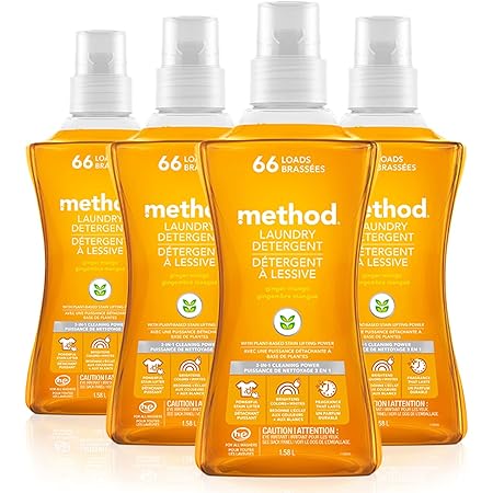 Amazon.com: Method Liquid Laundry Detergent, Fresh Air, 66 Loads Per ...