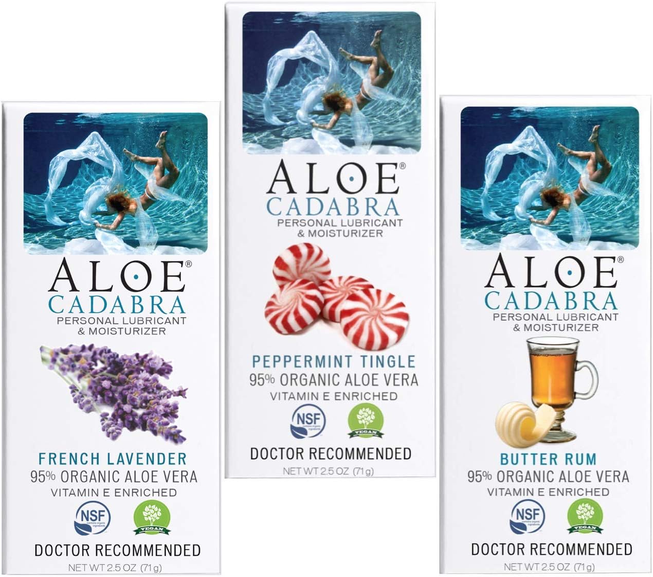 Amazon.com: Aloe Cadabra Variety Pack Personal Lubricant, Organic Aloe ...