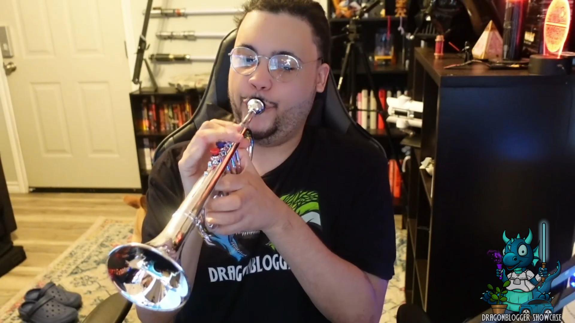 Watch Showcasing Click n' Play Metallic Silver Kids Toy Trumpet on ...