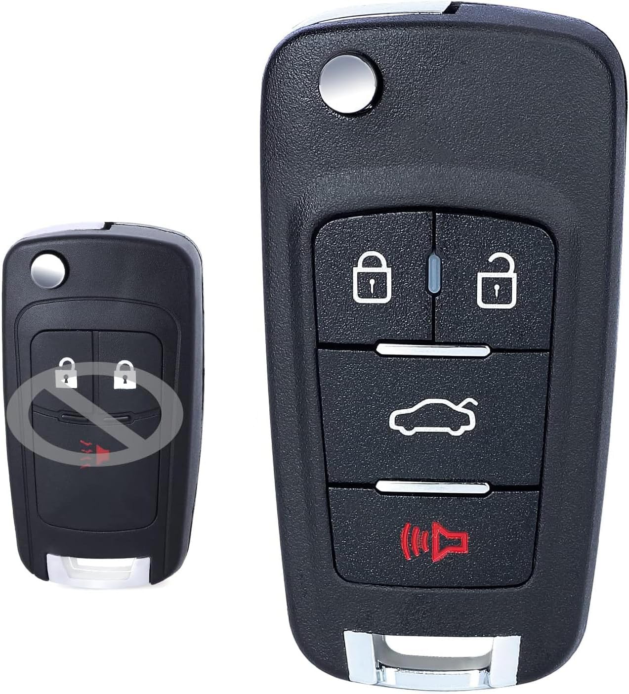Amazon.com: Aichiyu Modified Flip Remote Key Fob Replacement 315Mhz ...