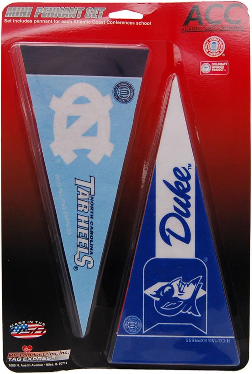 Amazon.com : Ncaa Mini Pennant Set, ACC Conference Set, NEW : Sports ...