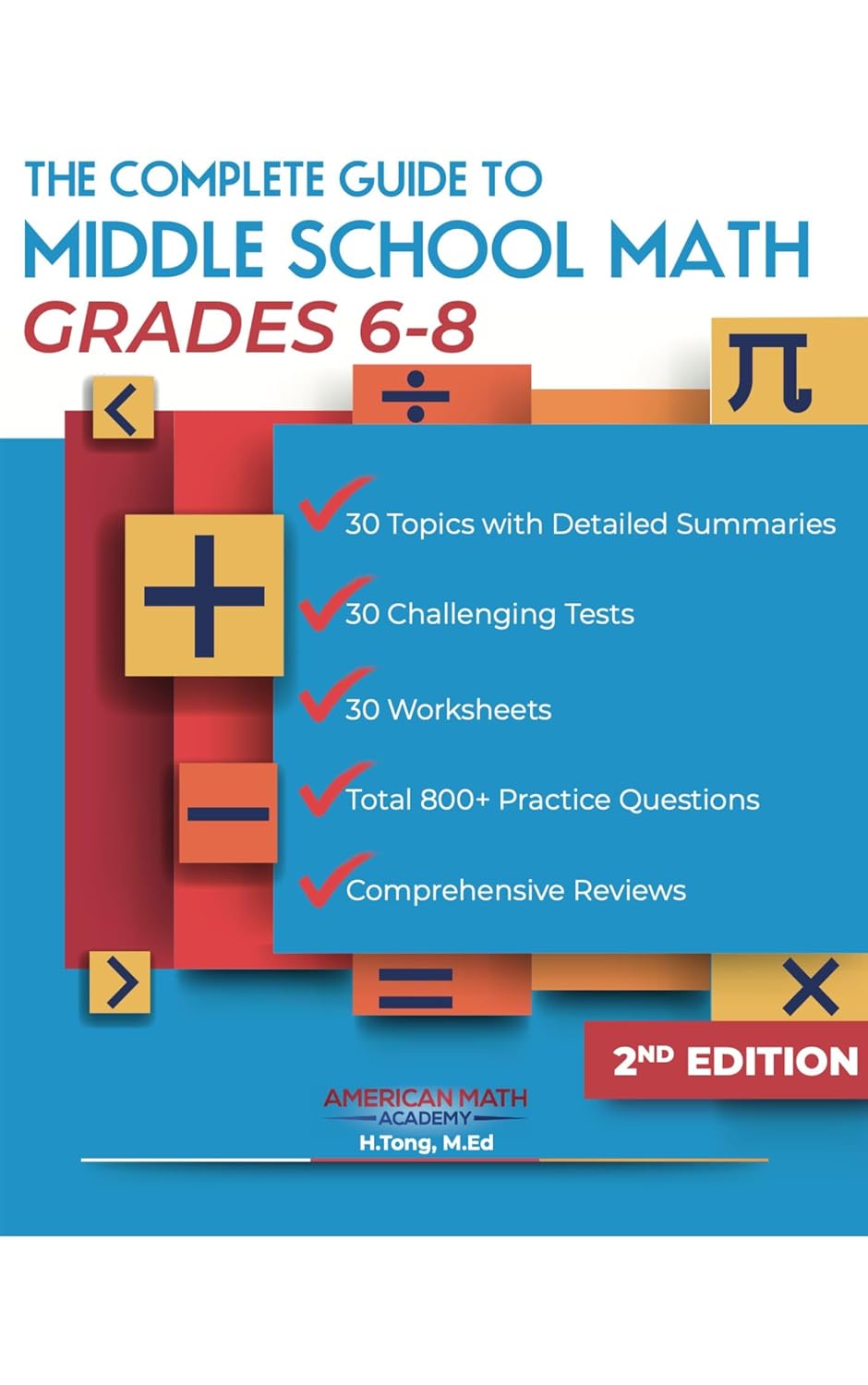 THE COMPLETE GUIDE TO MIDDLE SCHOOL MATH GRADES 6-8: PRE-ALGEBRA ...
