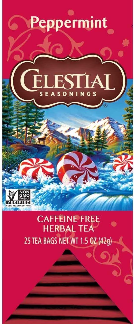 Amazon.com : Celestial Seasonings Herbal Tea, Peppermint, 25 Count ...