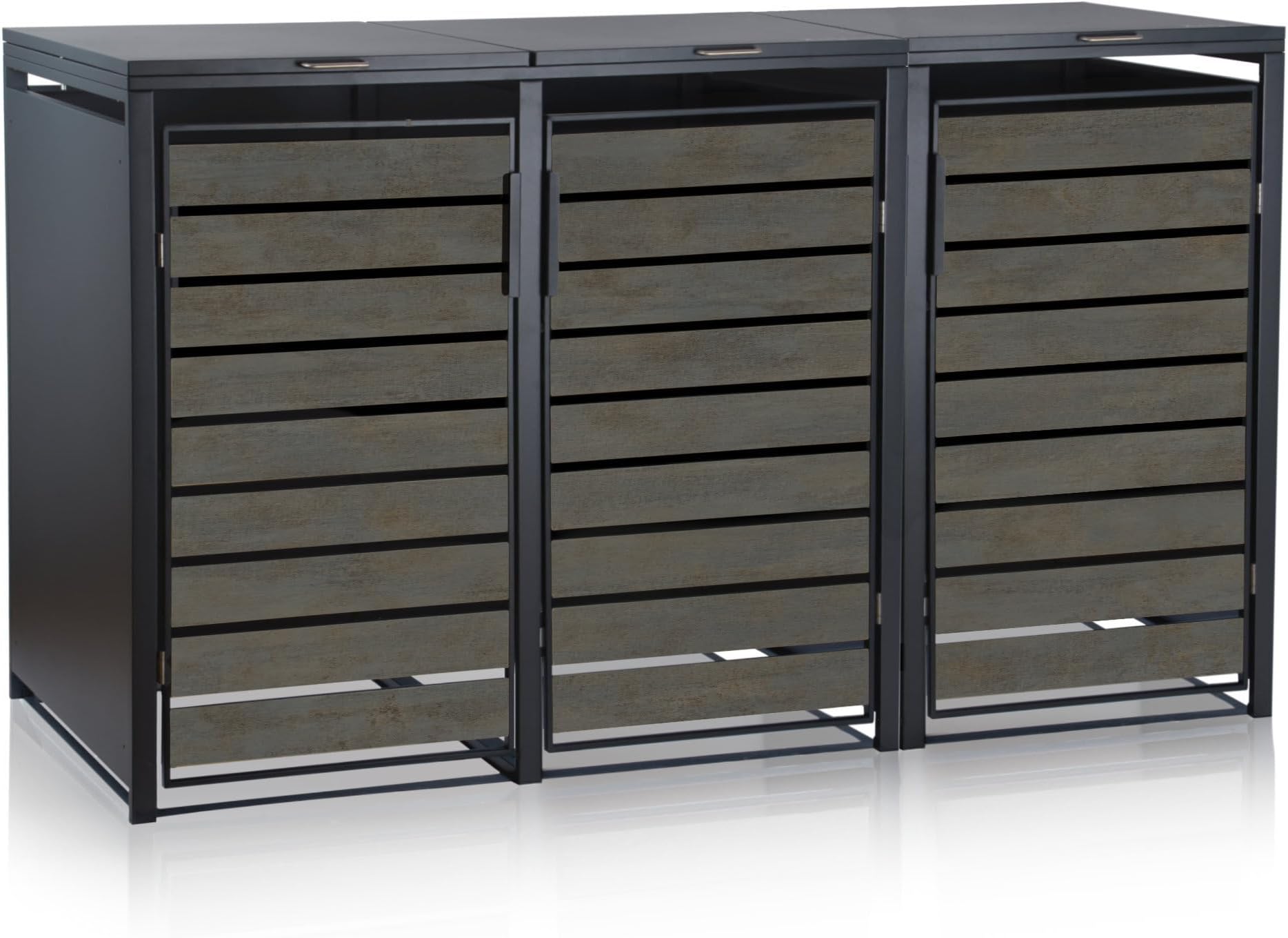 Erstaunlich Mülltonnenbox 3x 120 Liter Bilder