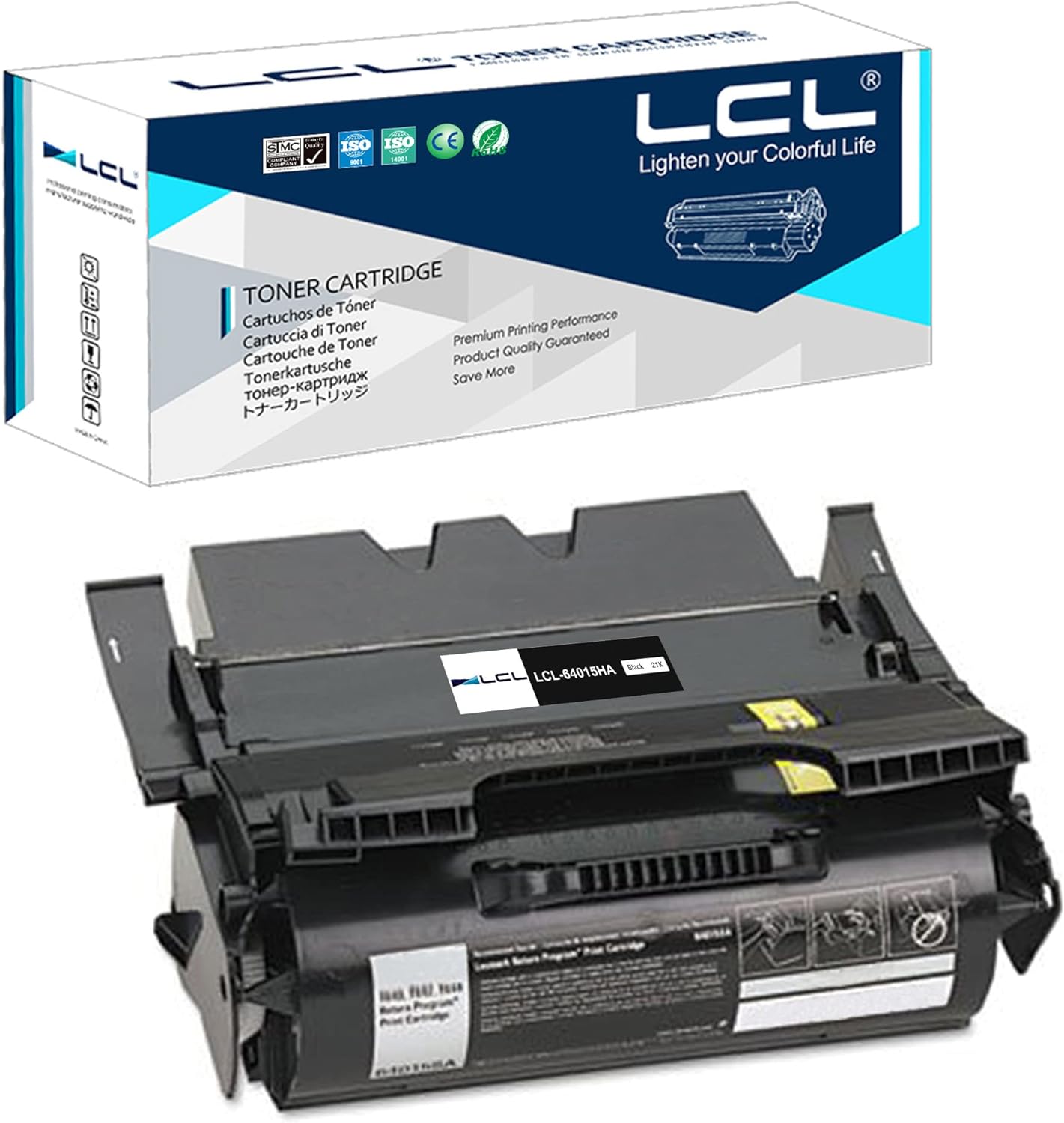 Amazon.com: LCL Remanufactured Toner Cartridge Replacement for Lexmark ...