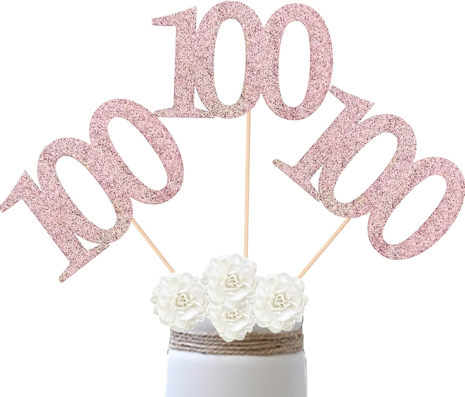 Amazon.com: 10-Pack Double Sided 100th Birthday Centerpiece Anniversary ...