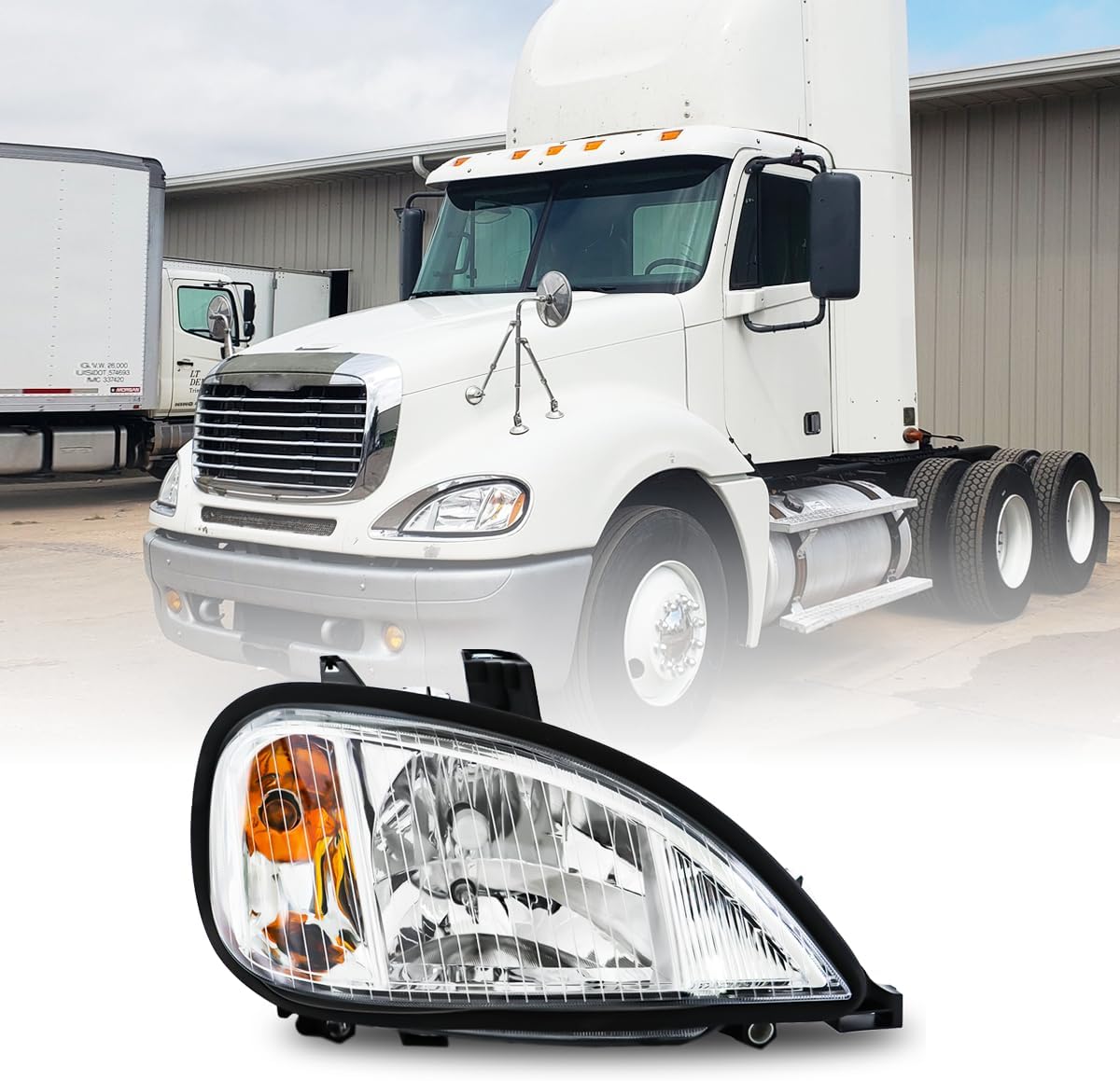 Amazon.com: Easyinst Freightliner Headlights for Columbia 2004-2017 ...