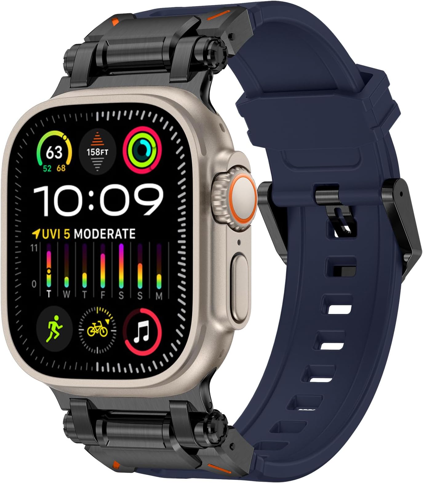 Amazon.com: FULLIFE for Apple Watch Band for Apple Watch Ultra Band ...