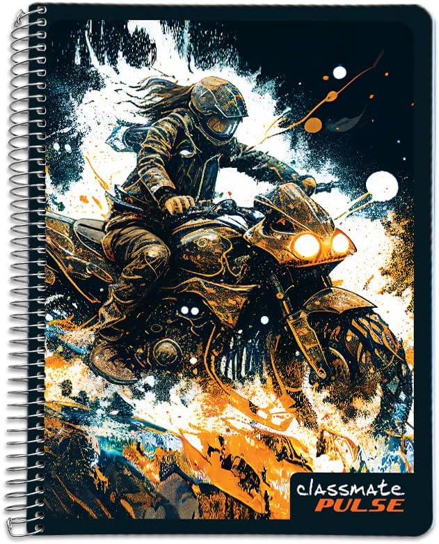 Classmate Pulse Spiral Notebook - Unruled, 180 Pages, For School ...