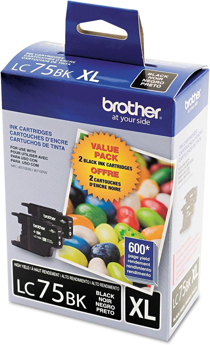 Amazon.com: Brother LC75BK Original Ink Cartridge : Office Products