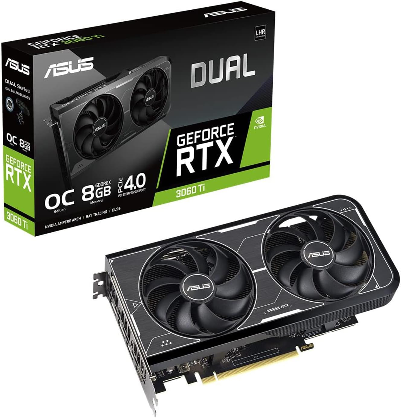 Amazon | ASUS NVIDIA GeForce RTX 3060 TI OC Edition 8GB ビデオカード DUAL ...