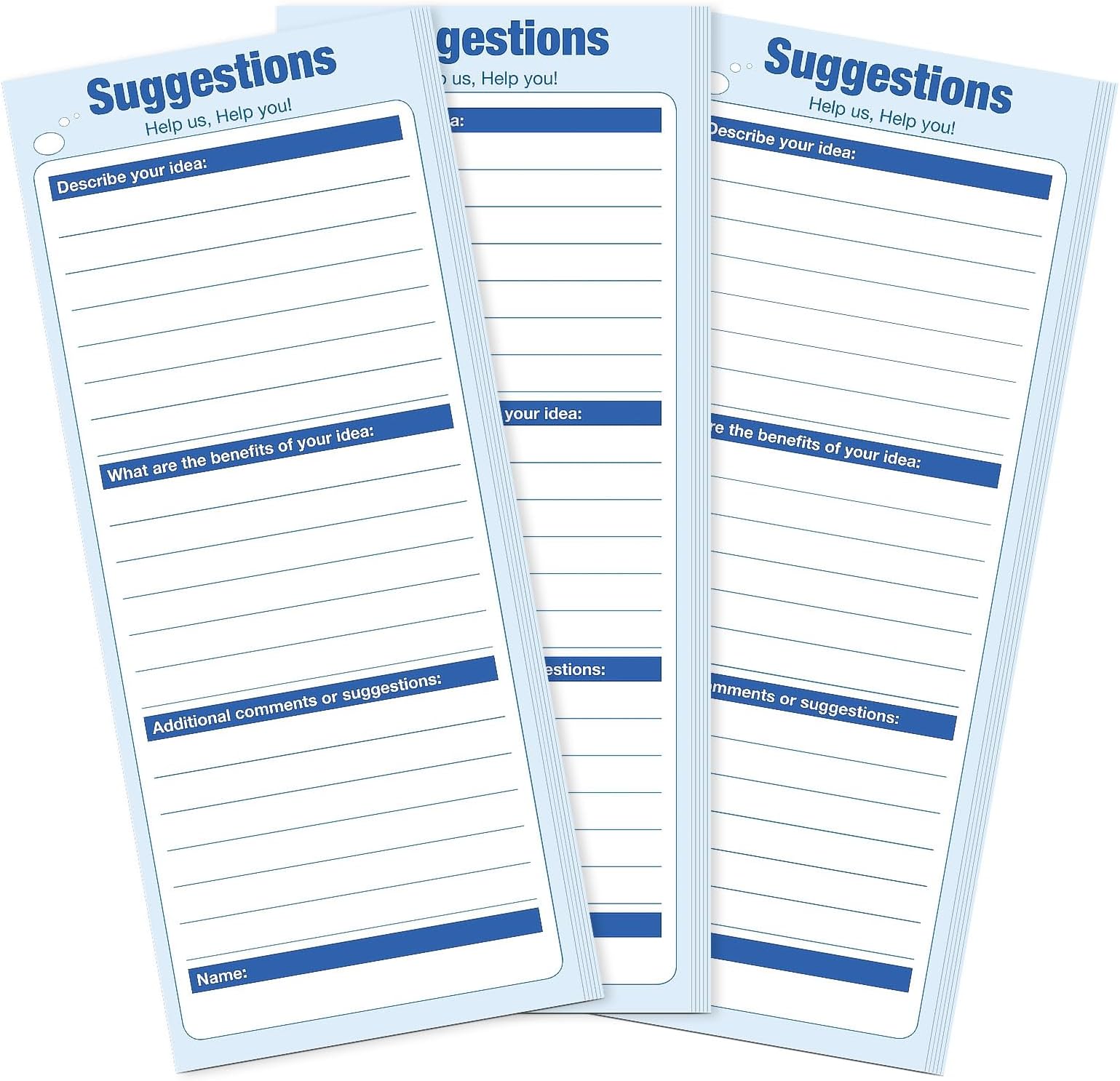 Amazon.com : Juvale 200 Pack Suggestion Cards for Customer Feedback in ...