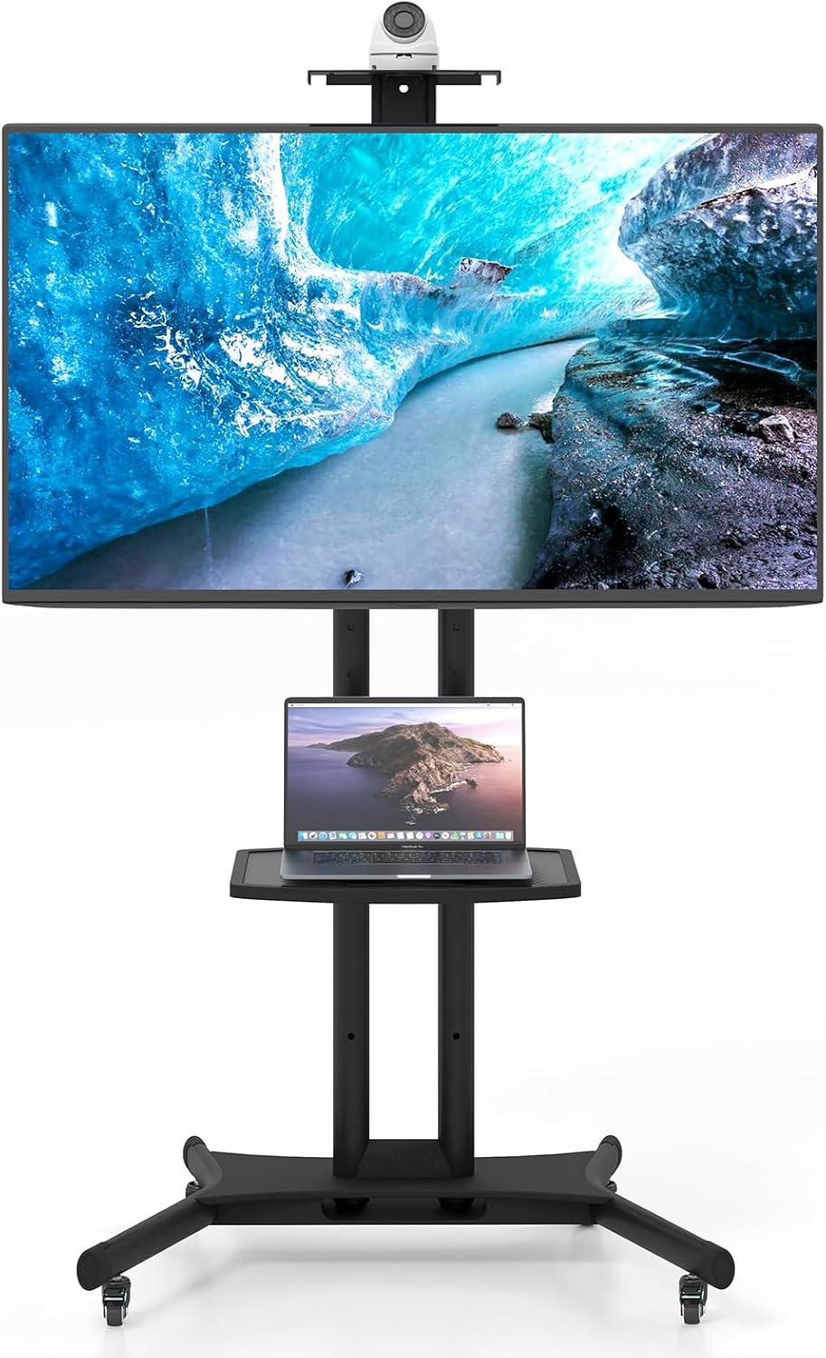 Amazon.com: Goplus Mobile TV Stand for 32"-85" LCD LED OLED Flat Screen ...