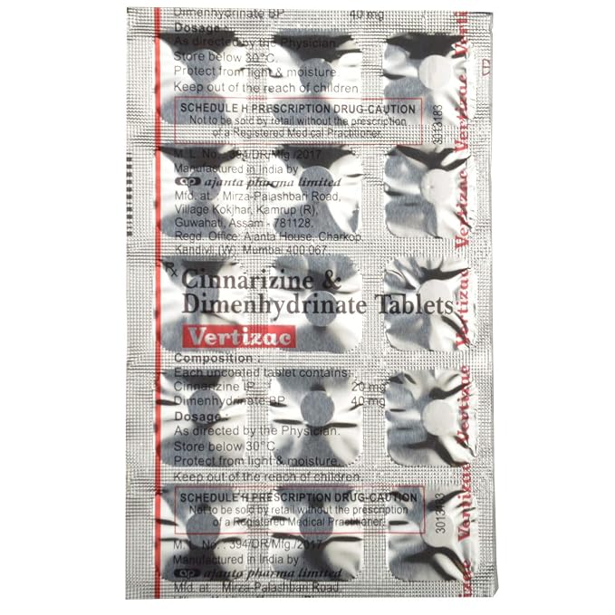 Vertizac - Strip of 15 Tablets : Amazon.in: Health & Personal Care