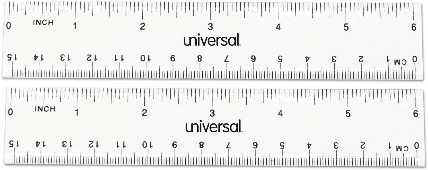 Amazon.com : 6 Inches Plastic Straight Hard Ruler 4 Pack Viaky See ...
