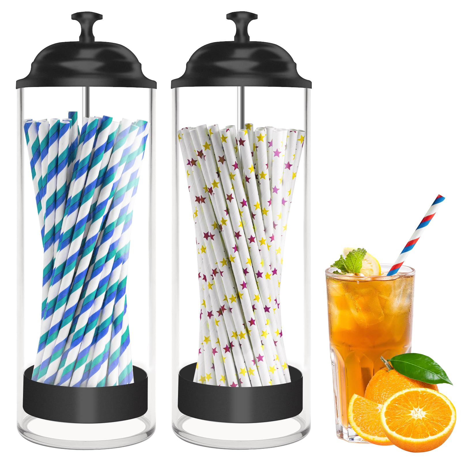 Amazon.com: Straw Holder for Standard Size Drinking Straws, Acrylic ...