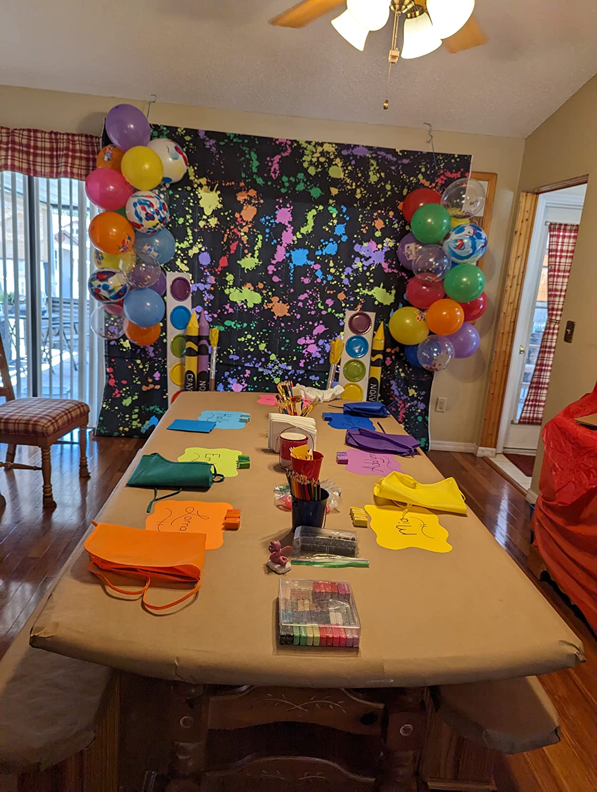 $2/mo - Finance 50 Pieces Art Party Balloons Printed Party Latex ...