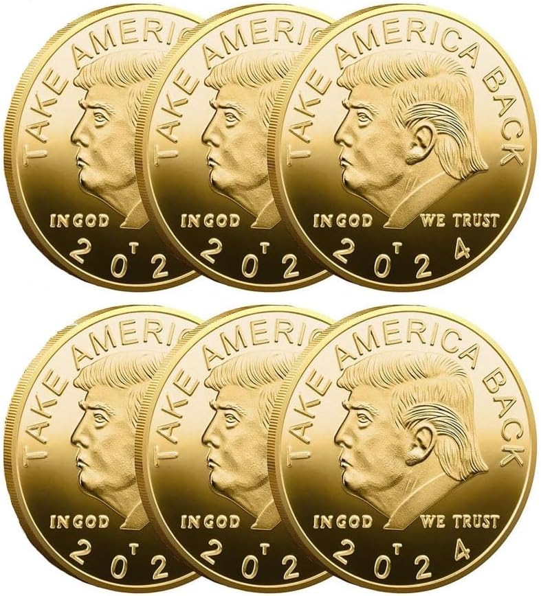 Amazon.com: 2024 Donald Trump Collectible Gold-Plated Coin with Case ...