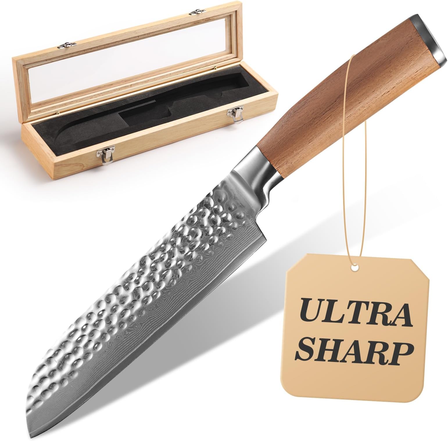Amazon.com: Traditional Japanese Professional Santoku Kitchen Chef ...