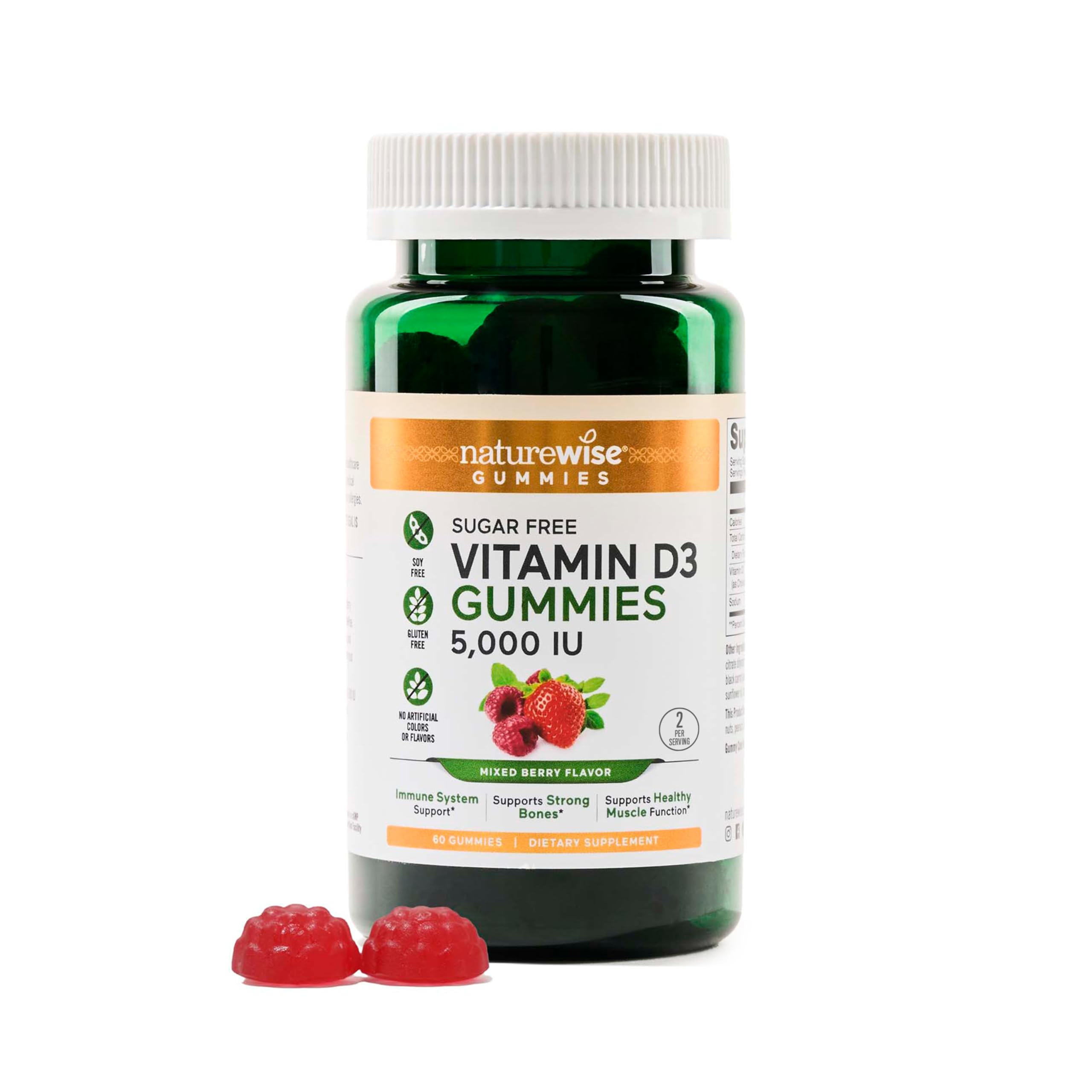 Amazon.com: NatureWise Vitamin D3 5000 IU Gummies - Sugar-Free Mixed ...