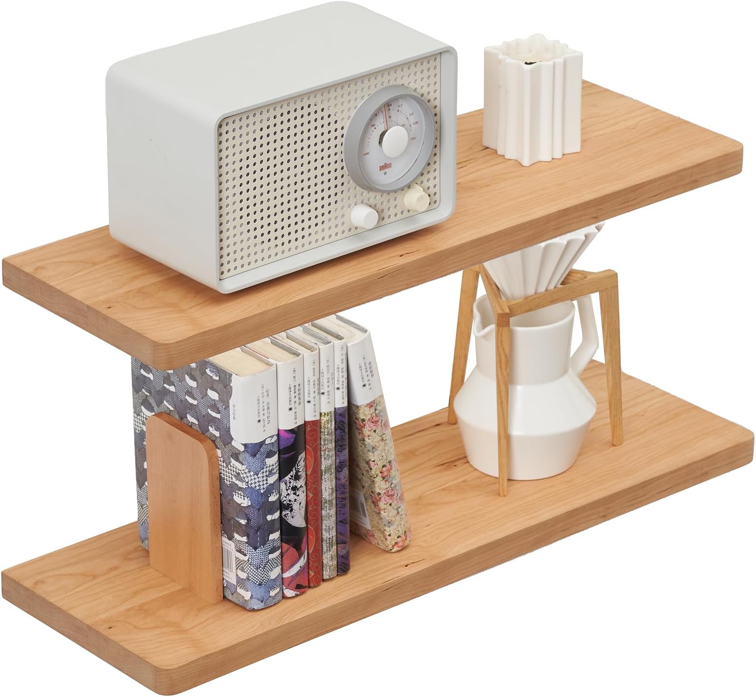 Amazon.com: MU MO Wooden 24 Inch Floating Shelves, 24 x 8 inch Solid ...