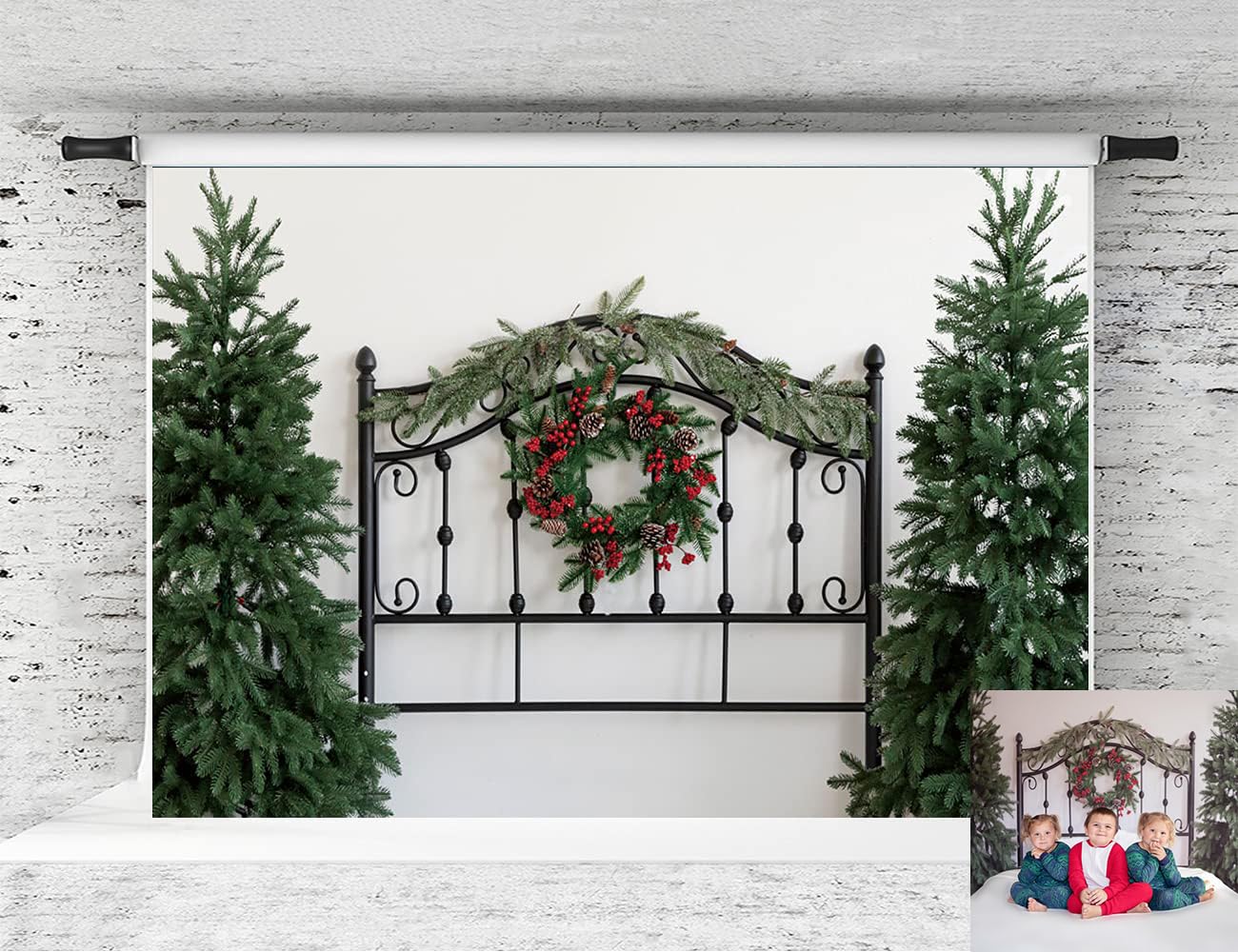 Telones Navideños Kate Christmas Headboard Bedroom Boudoir Backdrop For ...