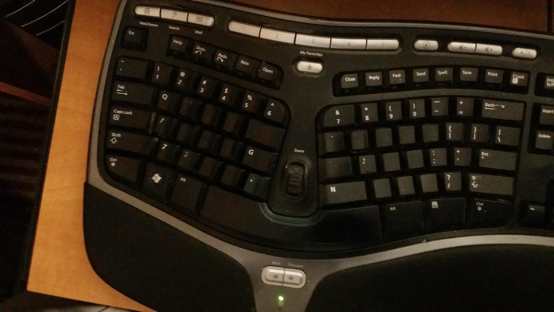 Amazon.in: Buy Microsoft Natural Ergo 4000 Wired Keyboard (Black ...