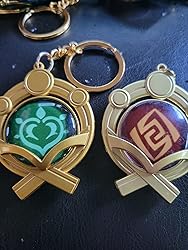 Amazon.com: Genshin Impact Keychain, Genshin Impact Vision Keychain Set ...