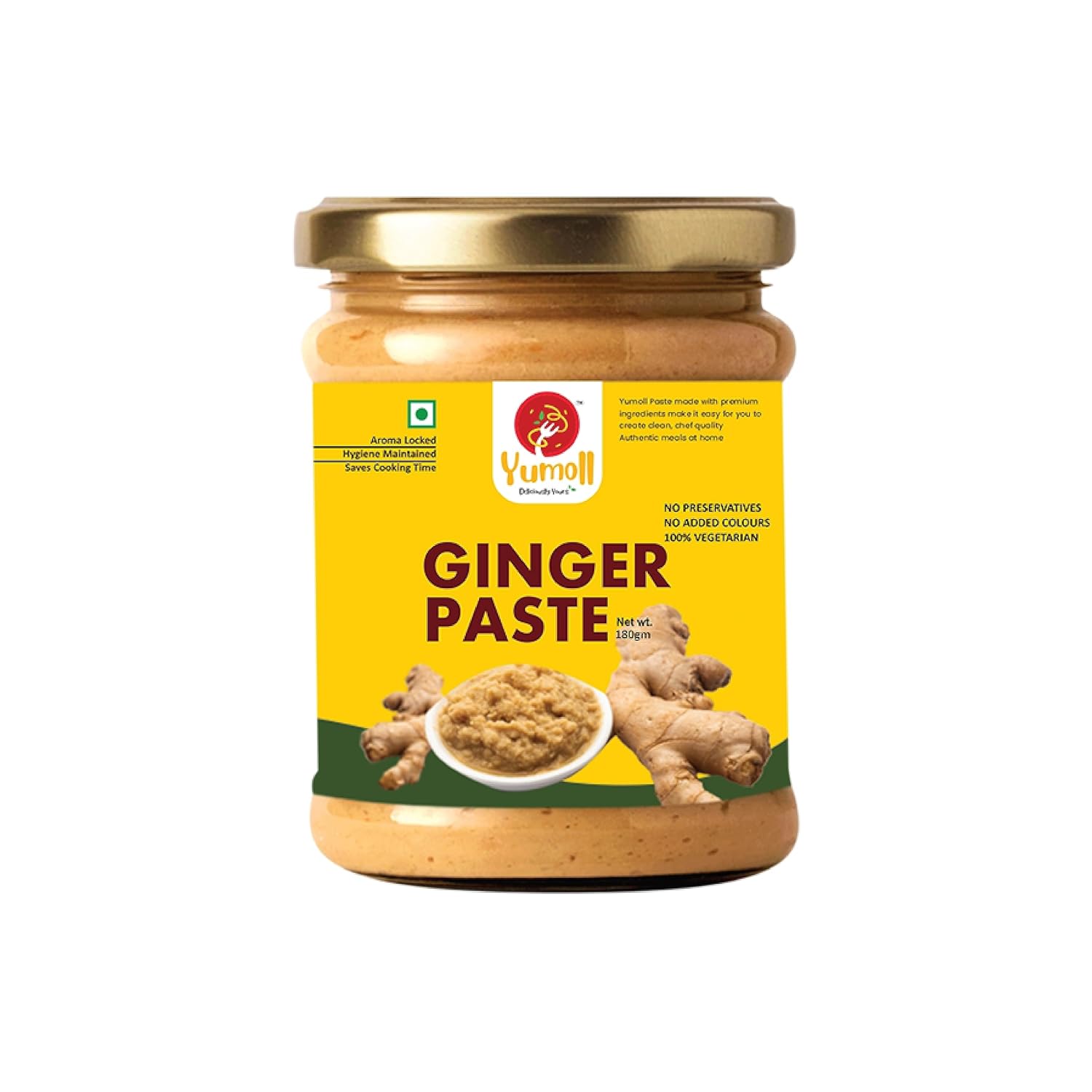 Yumoll Ginger-Garlic Paste| Adrak Lahsun Paste| Naturally Processed ...