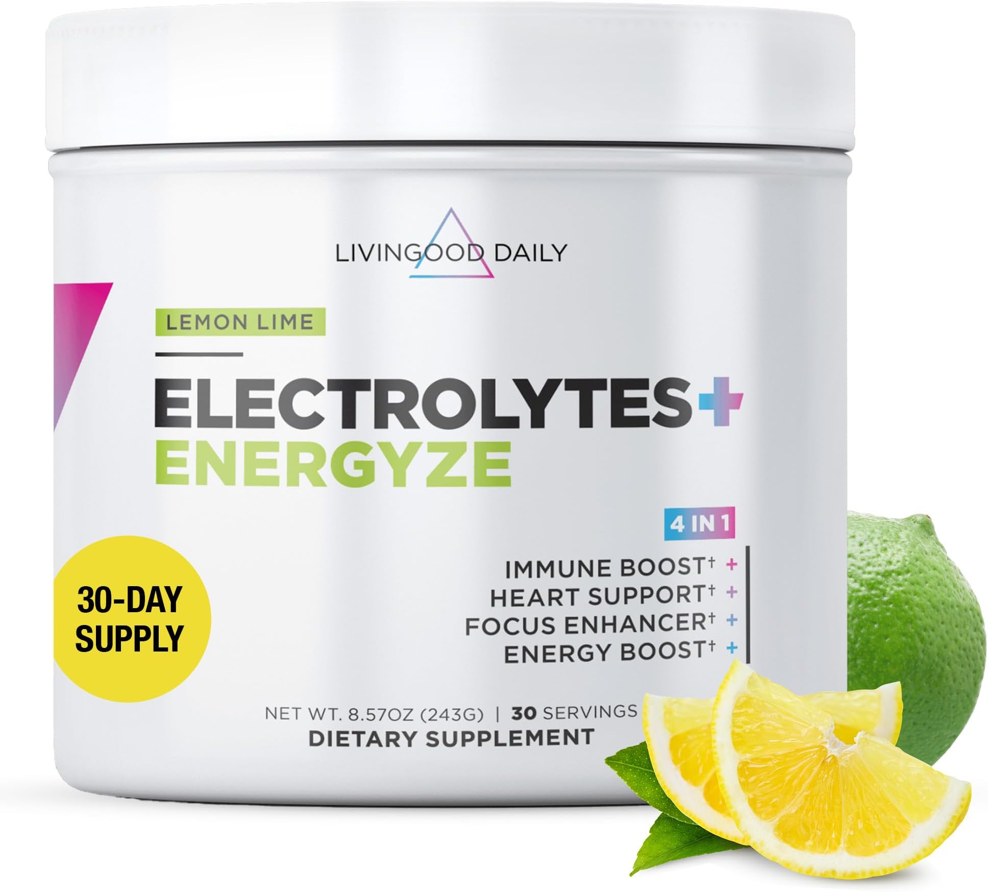 Amazon.com: Livingood Daily Electrolytes Powder with No Sugar ...