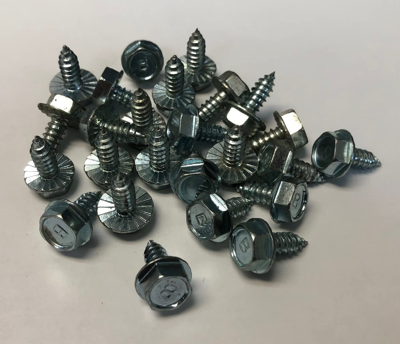 1/4” x 5/8” Garage Door Zinc Plated Screws (Pack of 24): Amazon.com ...