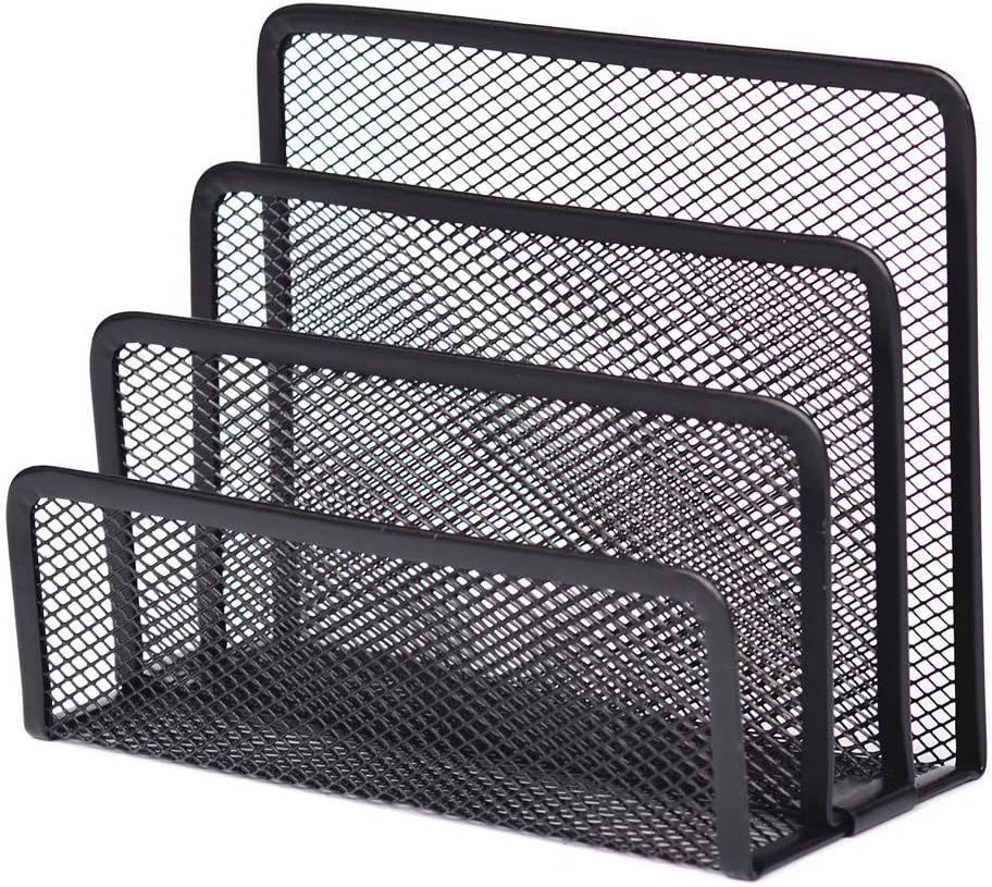 Amazon.com: QRZLP Desk File Holder, 3 Tier Document File Folder Metal ...