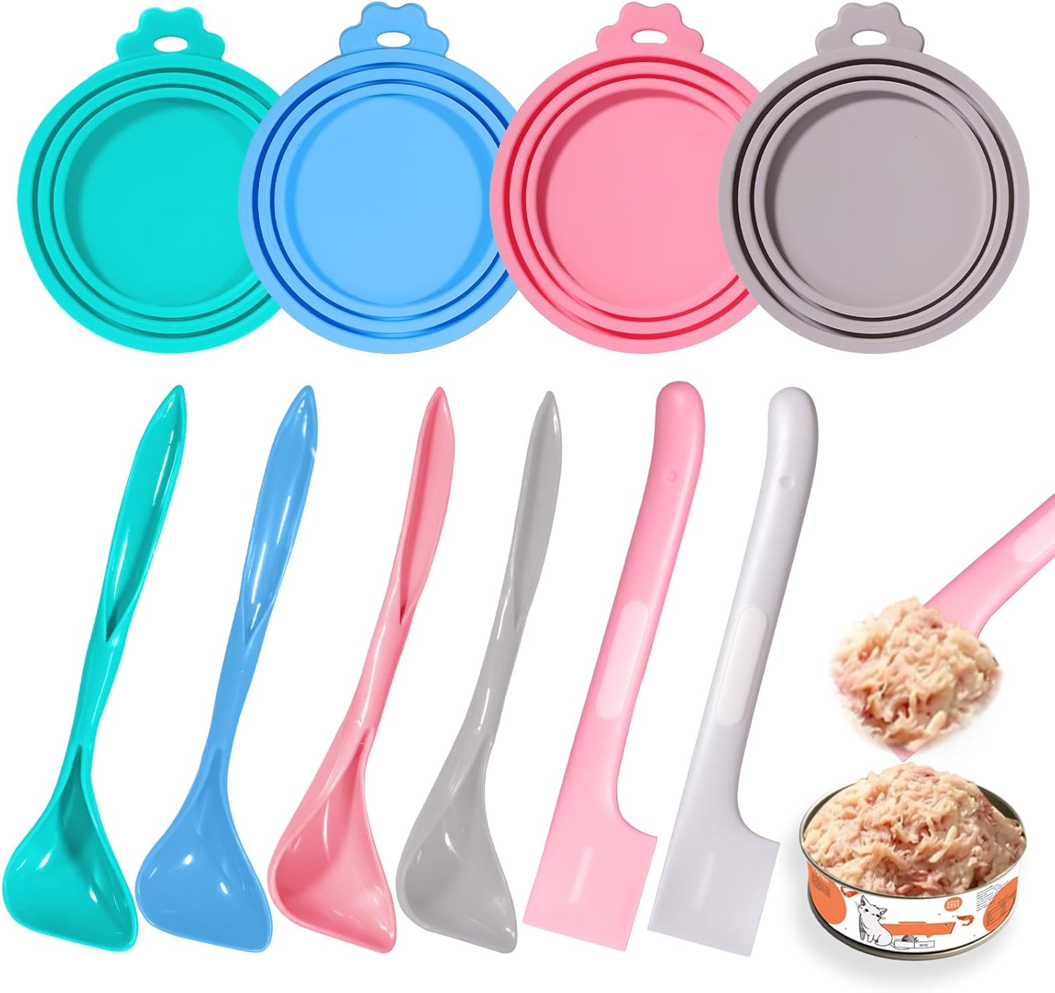 Pet Supplies : Cat Food Can Covers Lids Can Lids For Dog Food Pet Food ...