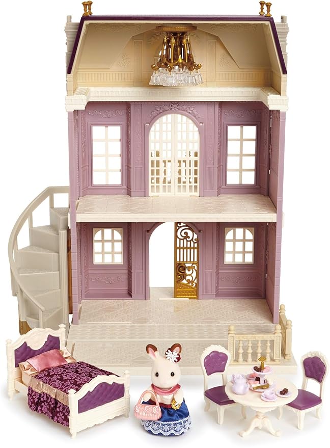 Amazon.com: Calico Critters Elegant Town Manor Gift Set Medium : Toys ...