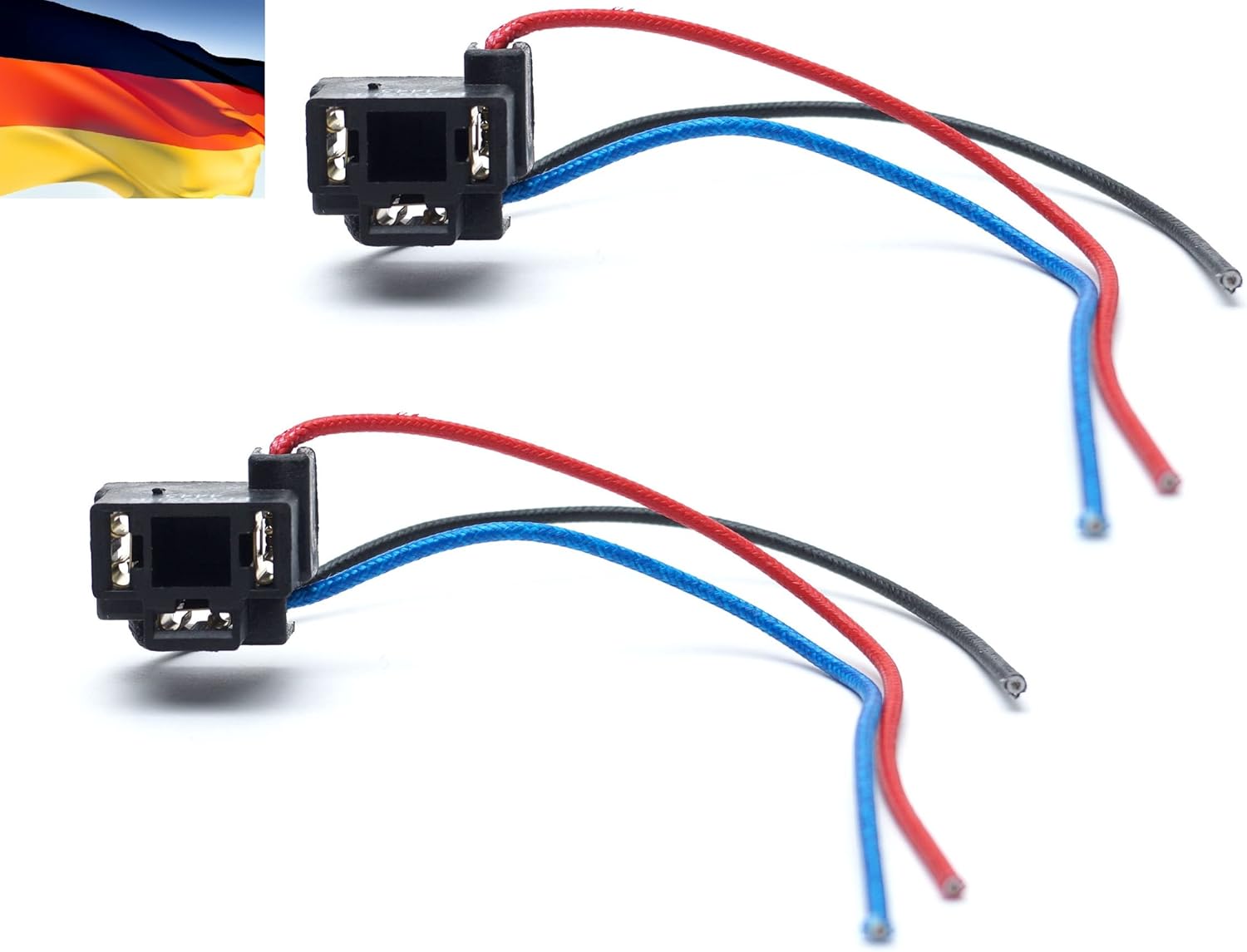 Amazon.com: Flosser Wire Harness 9003 HB2 H4 P43t Female Pigtail Socket ...