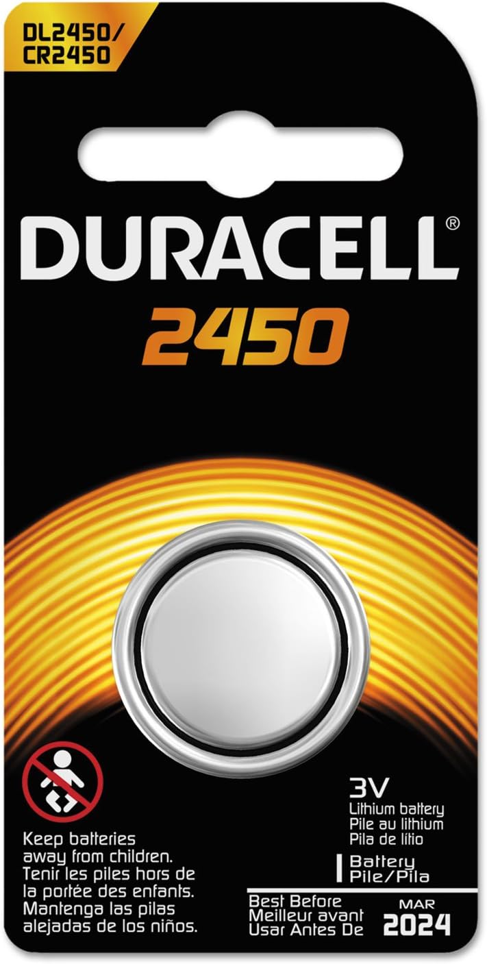 Amazon.com: Duracell DL2450BPK Button Cell Lithium Battery, 2450 ...