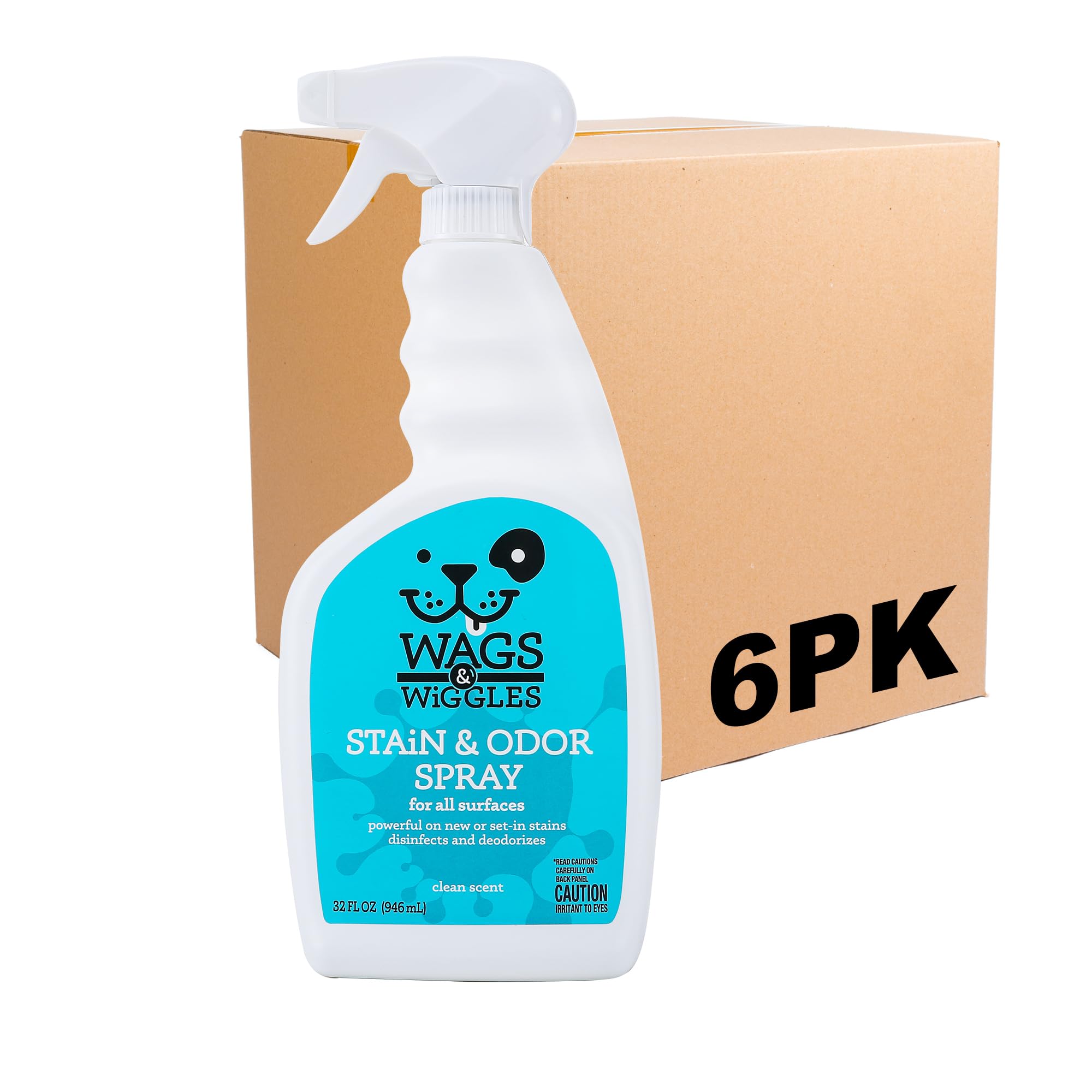 Amazon.com : Wags & Wiggles Stain & Odor Spray - Pet Carpet Cleaner for ...