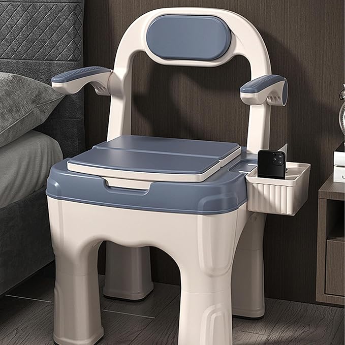 Amazon.com - Bedside Commode Upgraded Safety Commode Toilet For Elderly ...