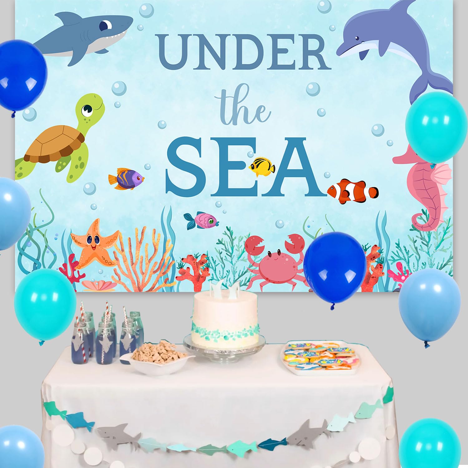 Decoraciones Con Globos Bajo El Mar Decoracion Marinera Conjunto De